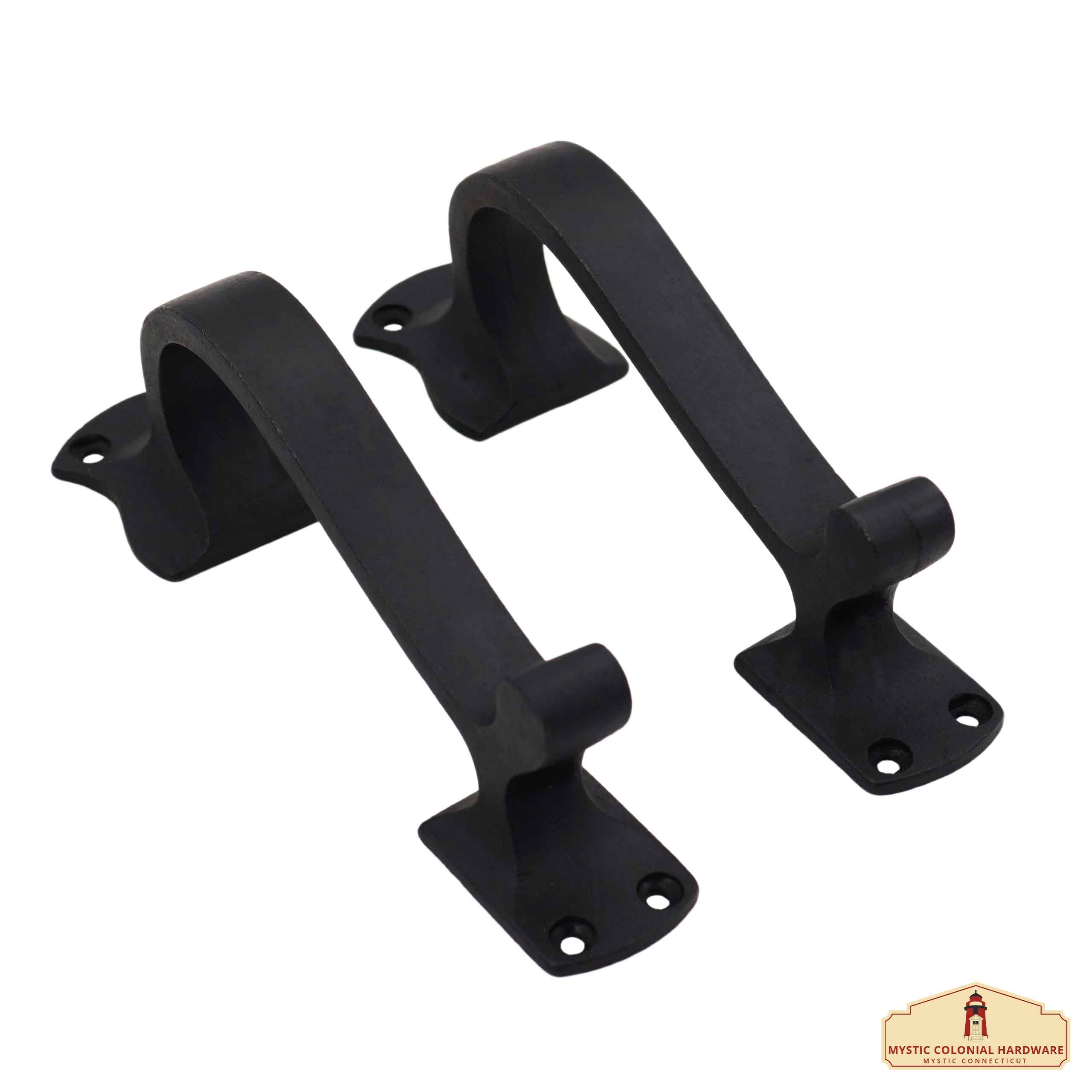 Rustic Twisted Door Handles Set of 2 Cast Iron Door Pulls : Ideal for ...