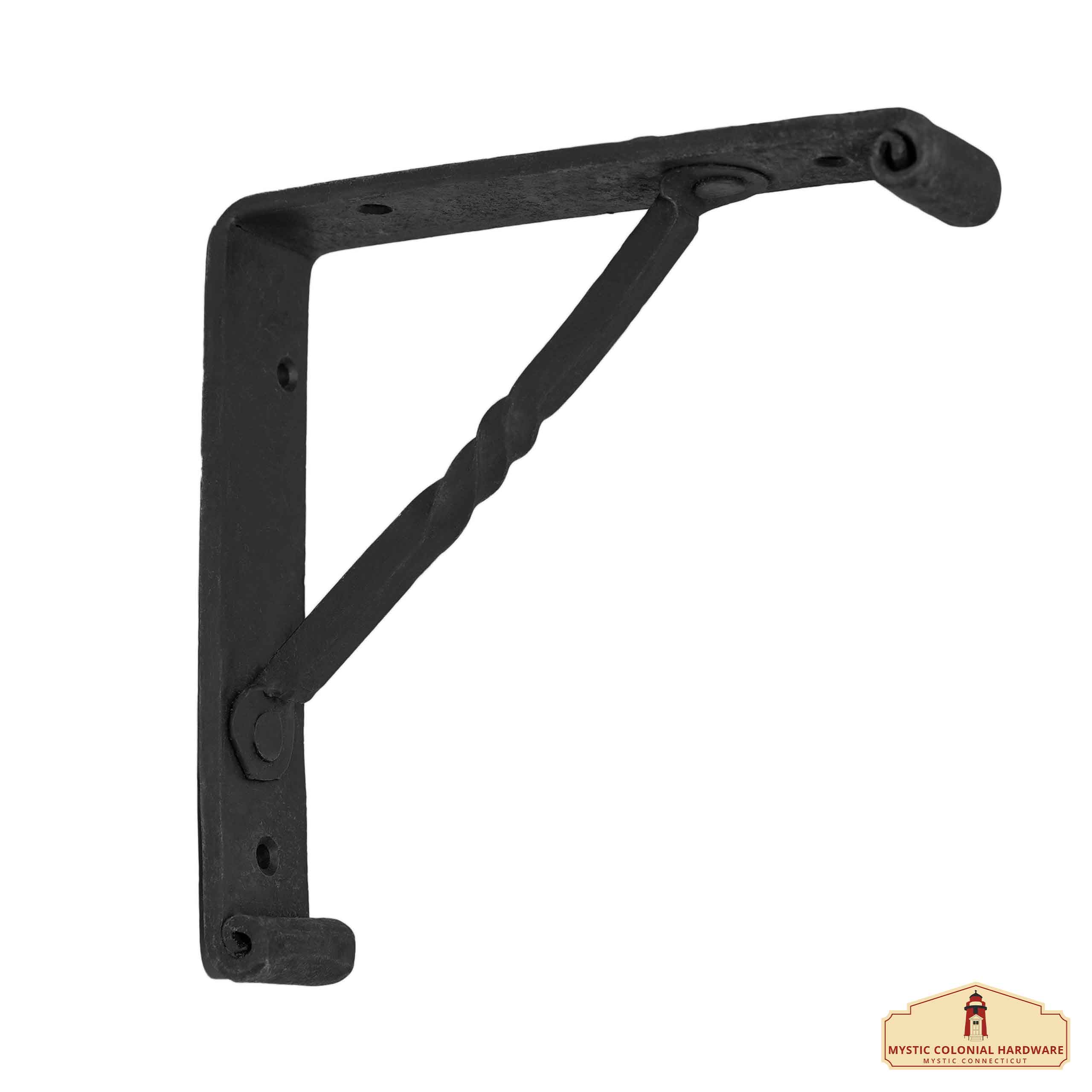 Shelf Brackets Pair - Set of 2 Pcs Solid Forged Iron Victorian, Coloni ...